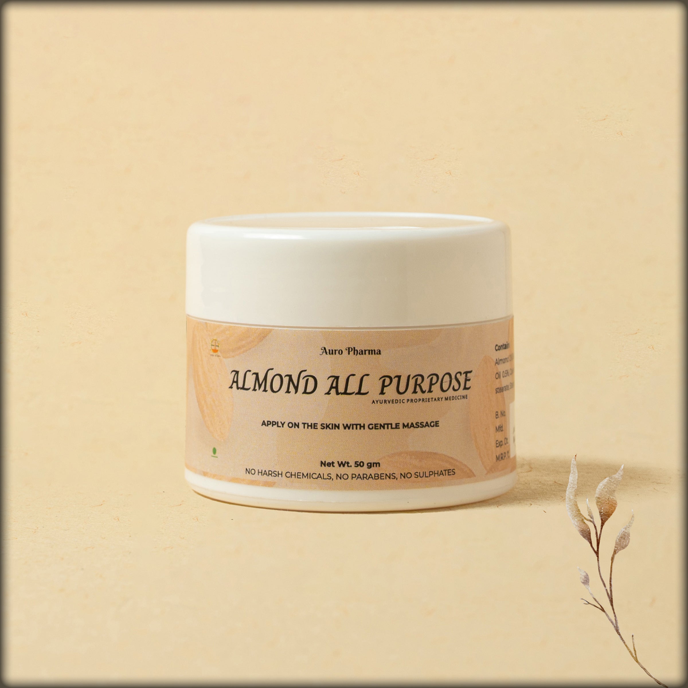 ayurvedic almond all purpose cream – Aura Experience Store