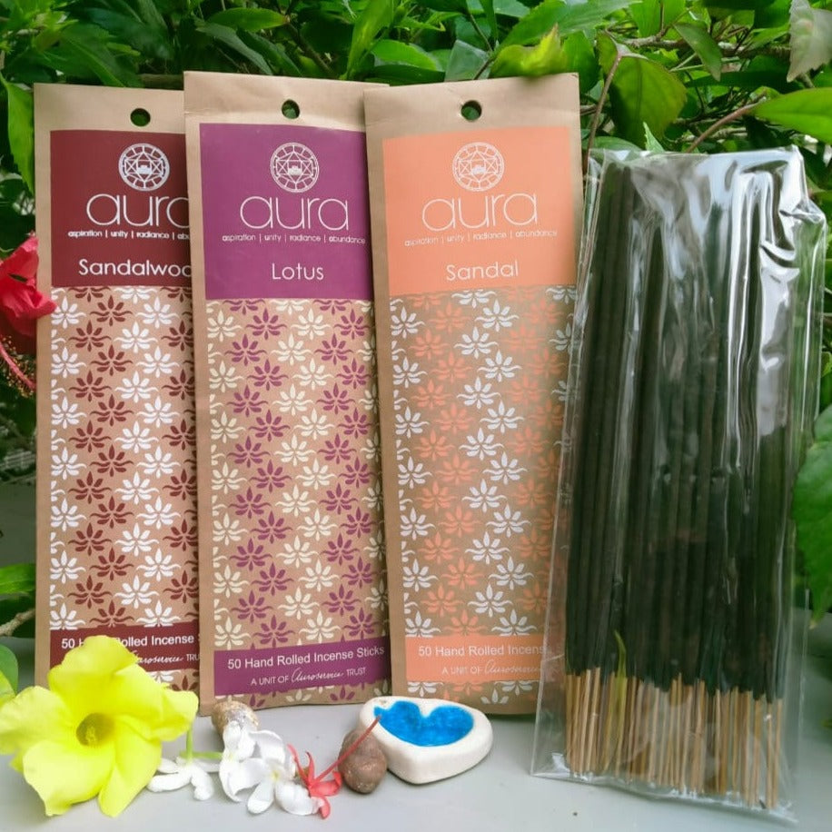 Incense 50 Sticks Set Of 3 | Hand-rolled Fragrances from Pondicherry ...