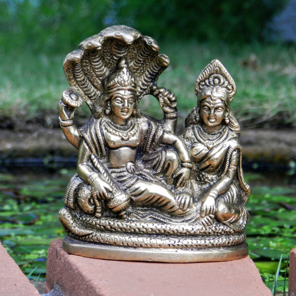 Statues Religious Deity Laxmi Vishnu Resting On Sheshnaag – Aura ...